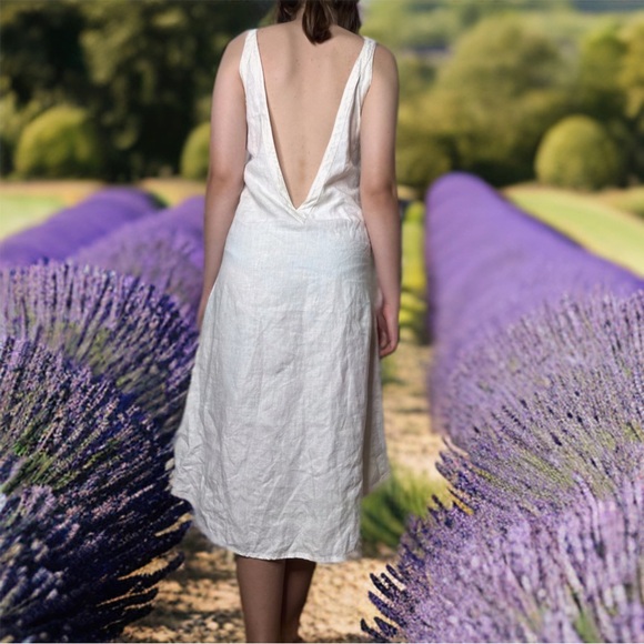 Bali | Dresses | Linen Dress From Bali Is New M White | Poshmark
